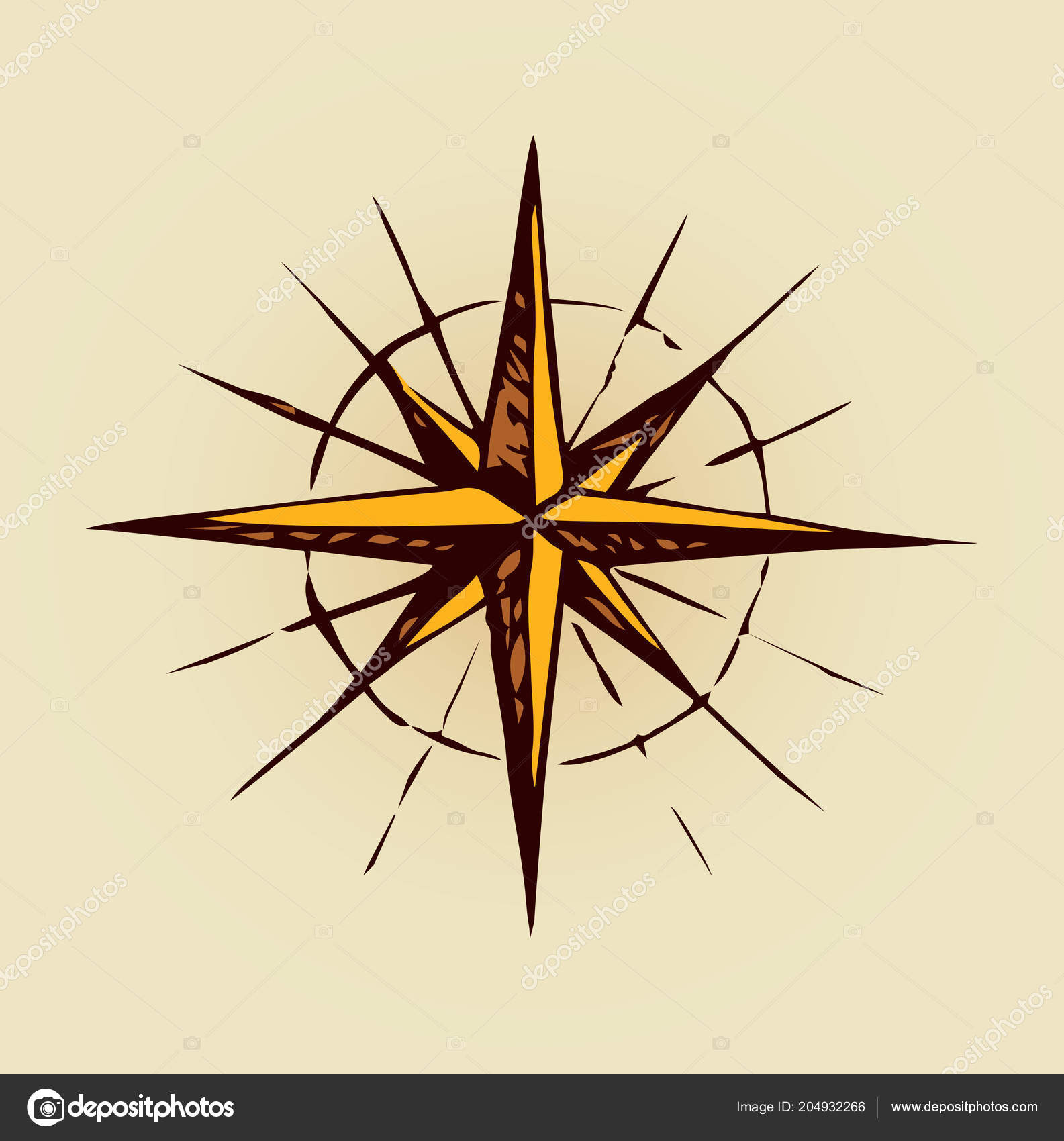 Ancient Grunge Windrose Road Point View White Paper Texture Backdrop ...