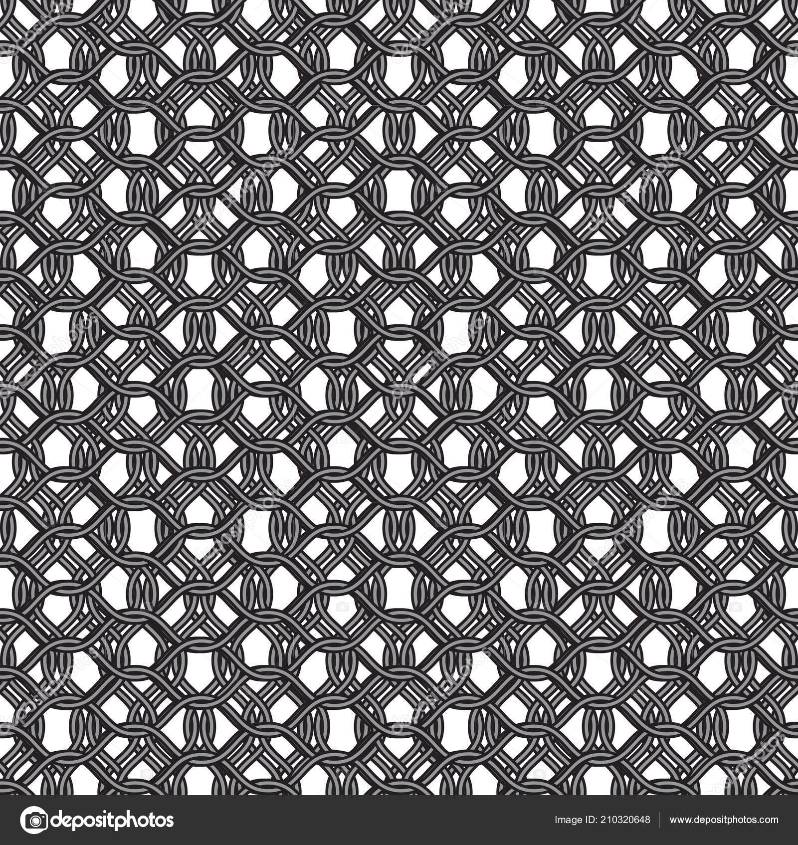 Tileable Wavelike Shape Dark Grey Color Squiggly Thin Bent Stripes ...
