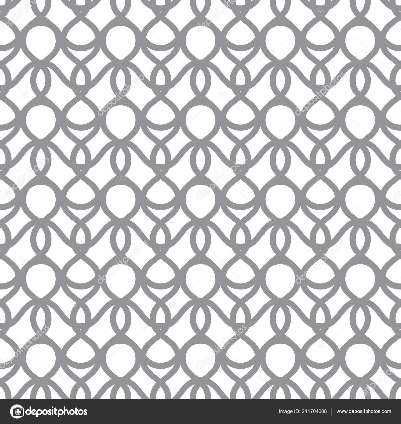Tileable Endless Creative Ornamental Symmetry Wavelike Sinuous Shape ...