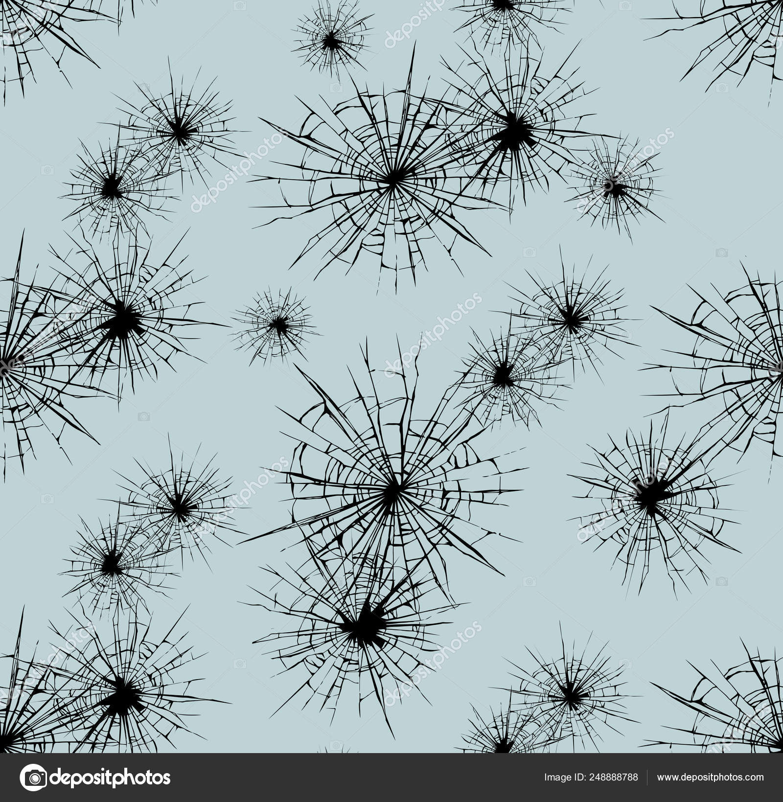 Broken glass. Vector drawing Stock Vector by ©Marinka 248888788