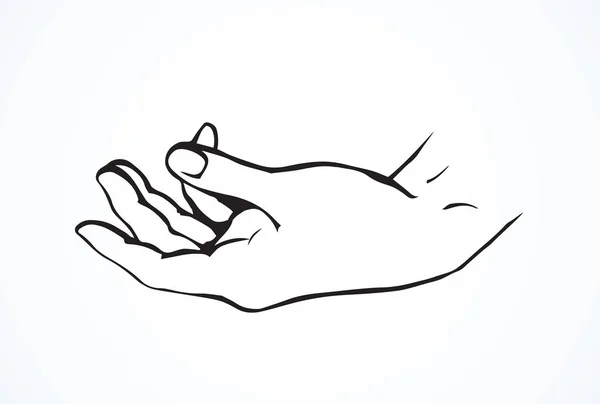 Relaxed hand. Vector drawing Stock Illustration by ©Marinka #275807098
