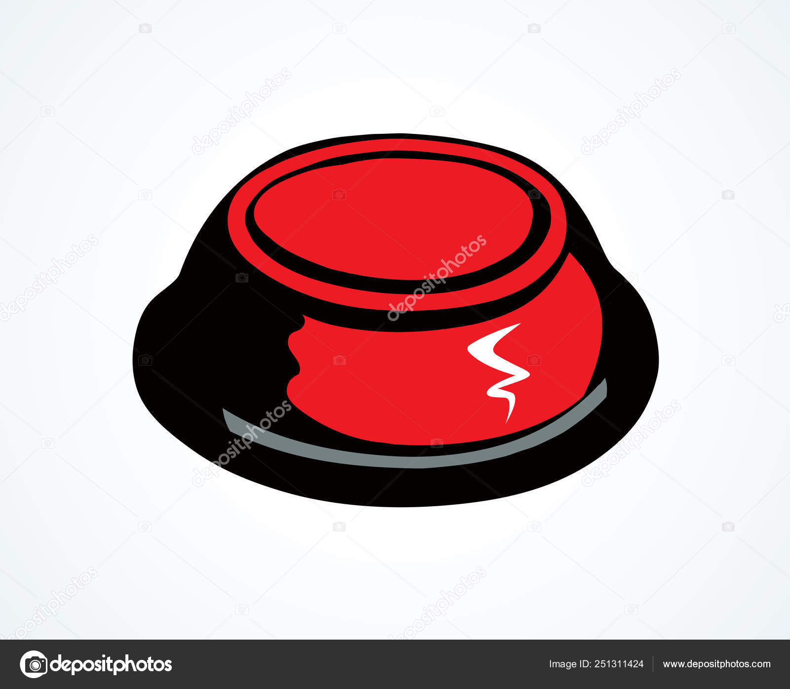 Button. Vector drawing Stock Vector Image by ©Marinka #251311424