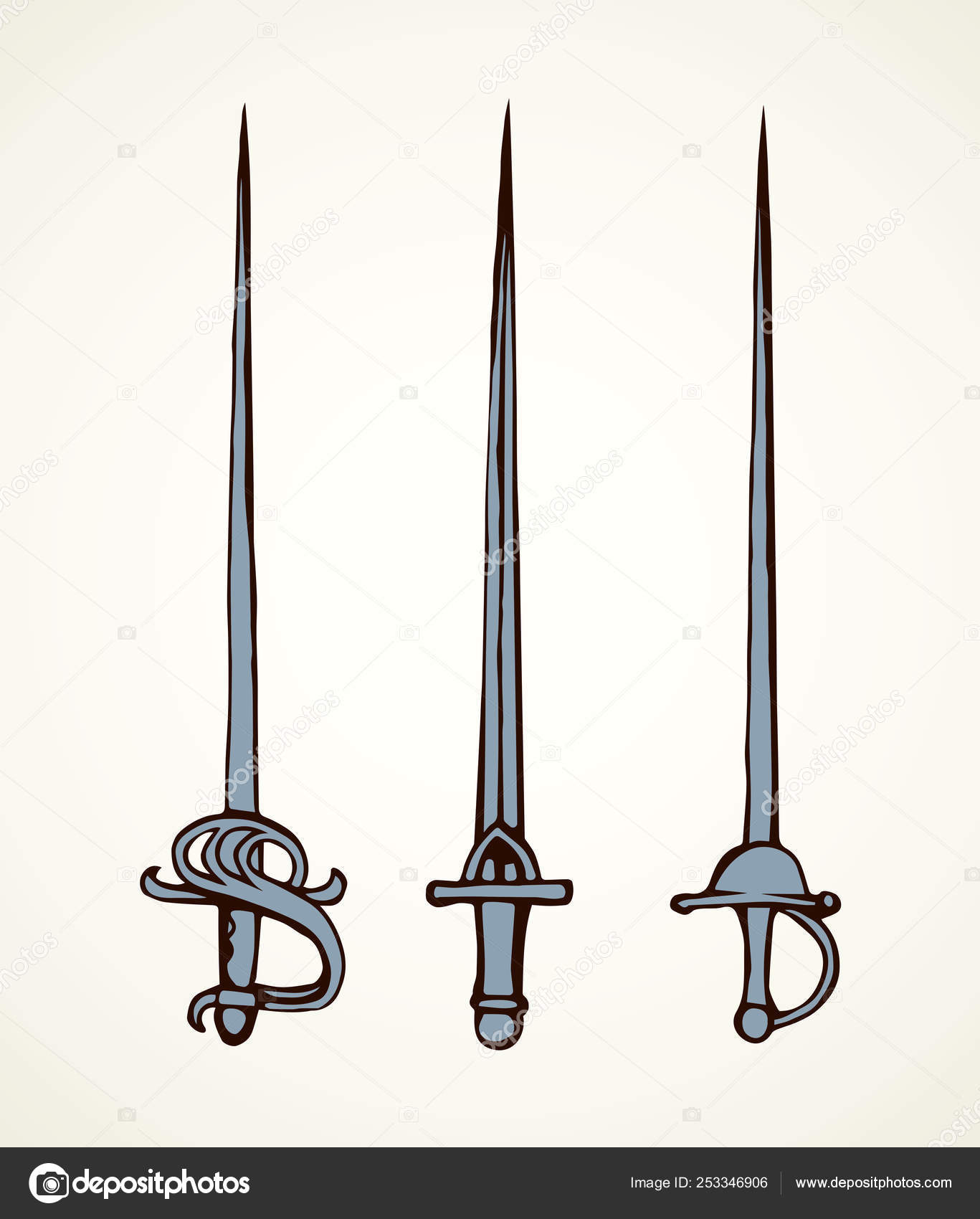 Old Epee. Vector drawing Stock Vector Image by ©Marinka #253346906