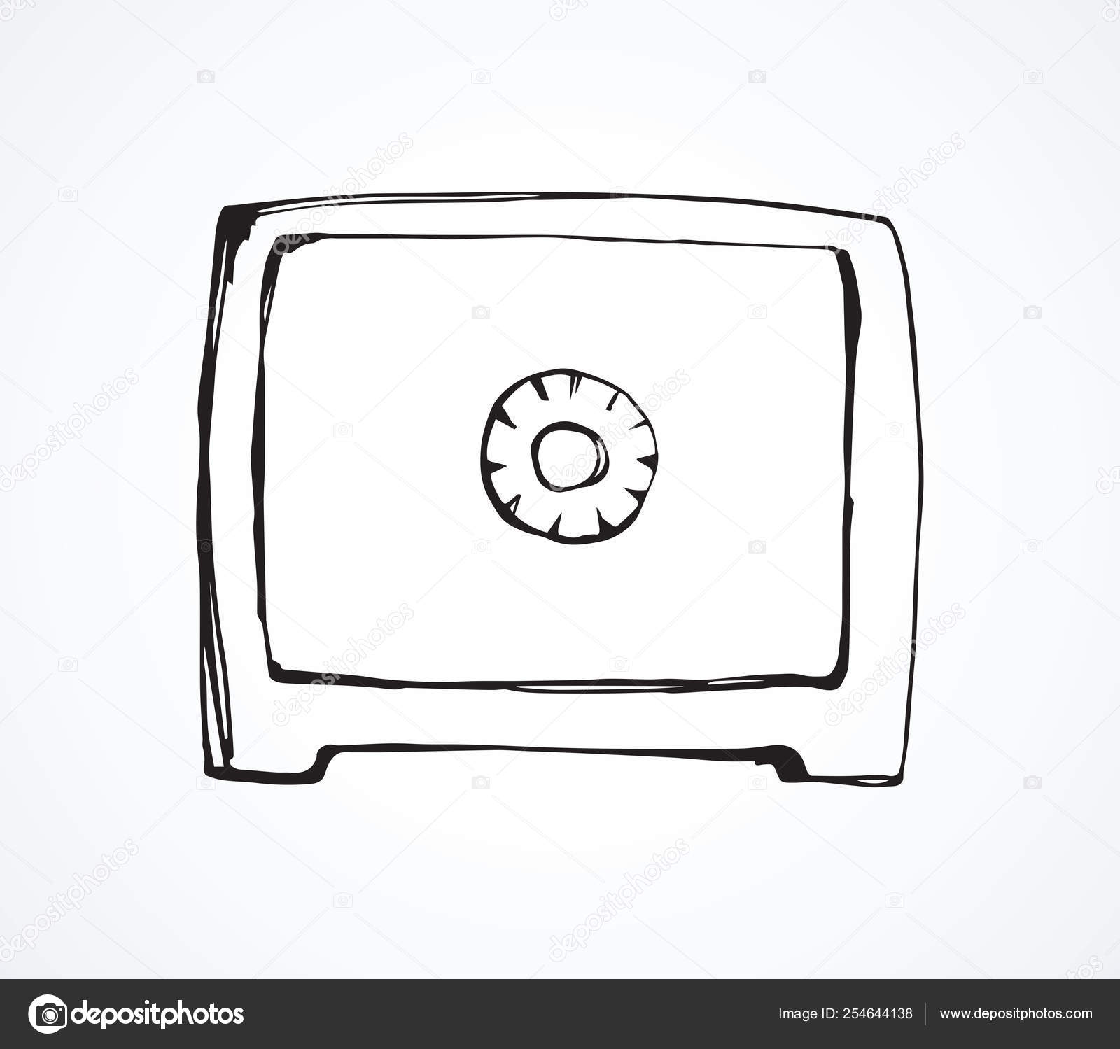 Safe. Vector drawing Stock Vector Image by ©Marinka #254644138