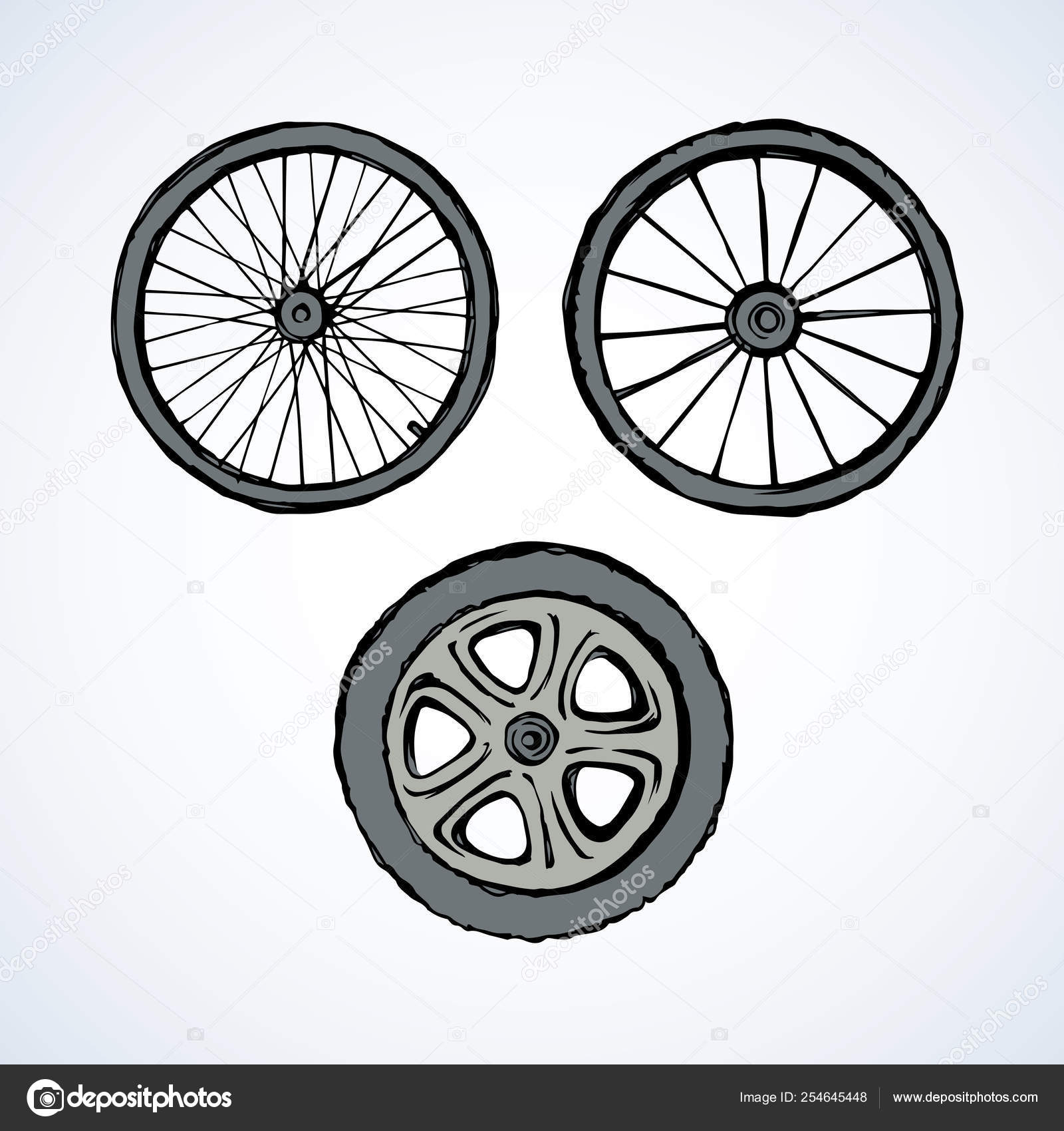 Neumático. Dibujo vectorial Vector de stock por ©Marinka 254645448