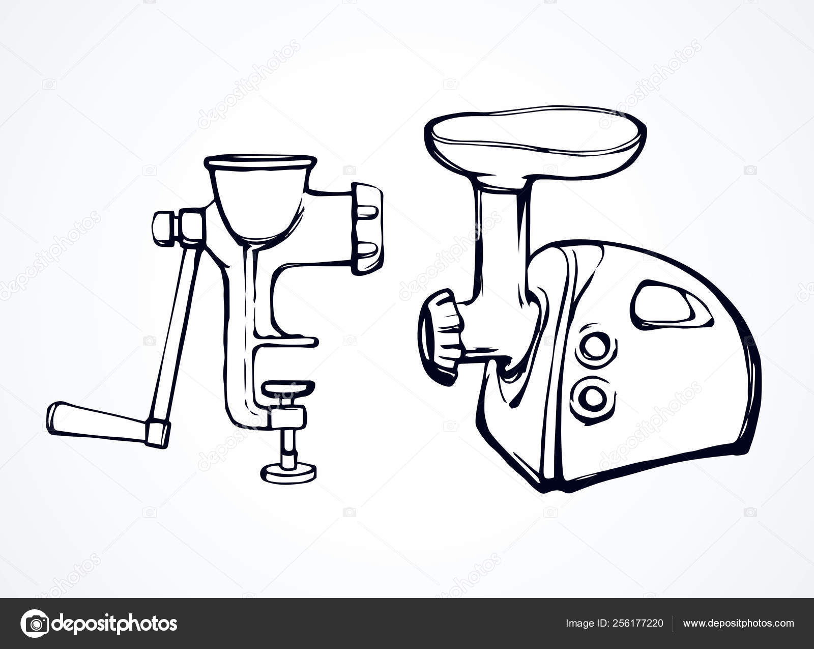 Meat grinder. Vector drawing Stock Vector by ©Marinka 256177220