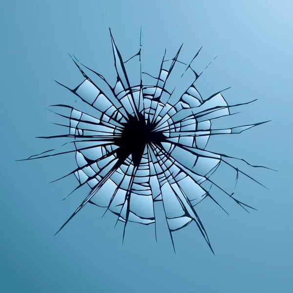 Broken glass. Vector drawing — Stock Vector © Marinka #137260146