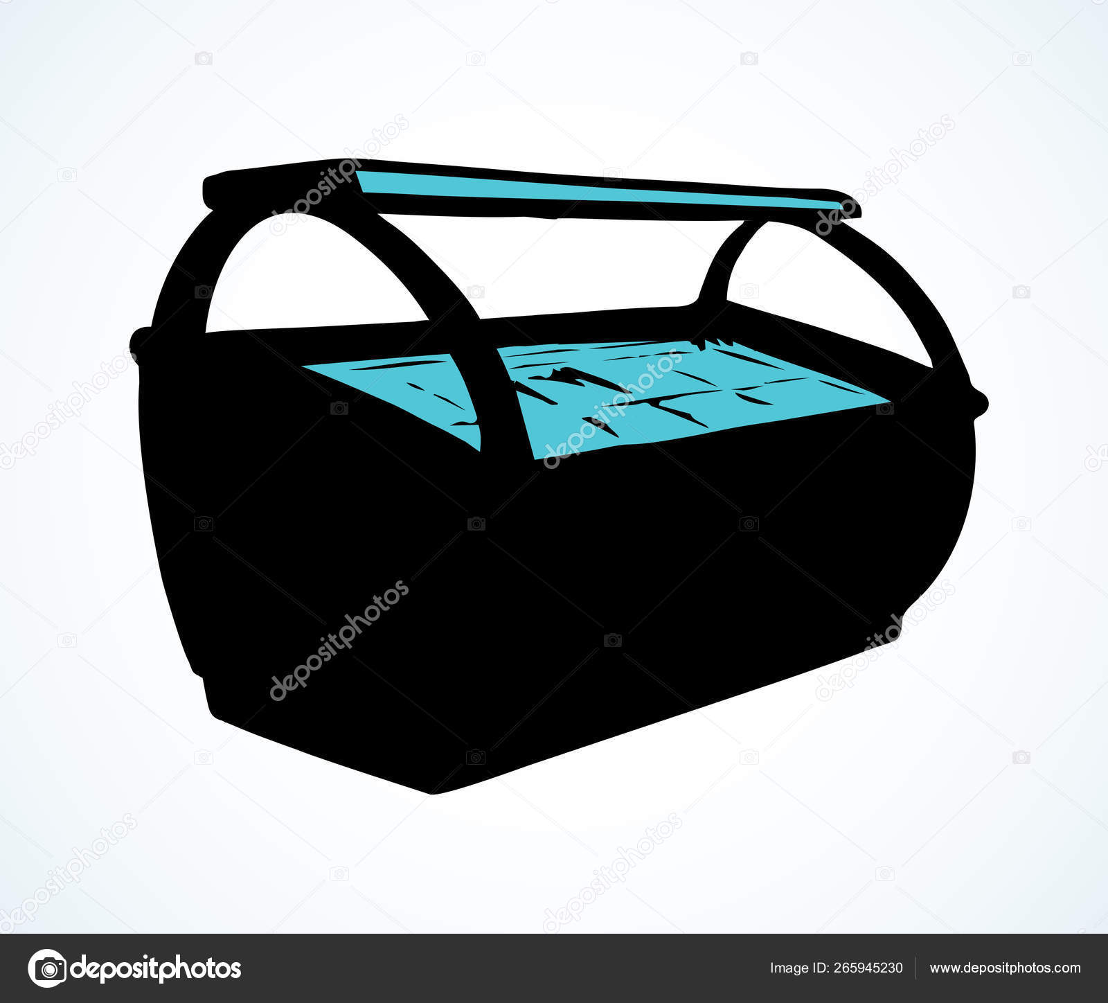 Freezer to store. Vector drawing Stock Vector Image by ©Marinka #265945230