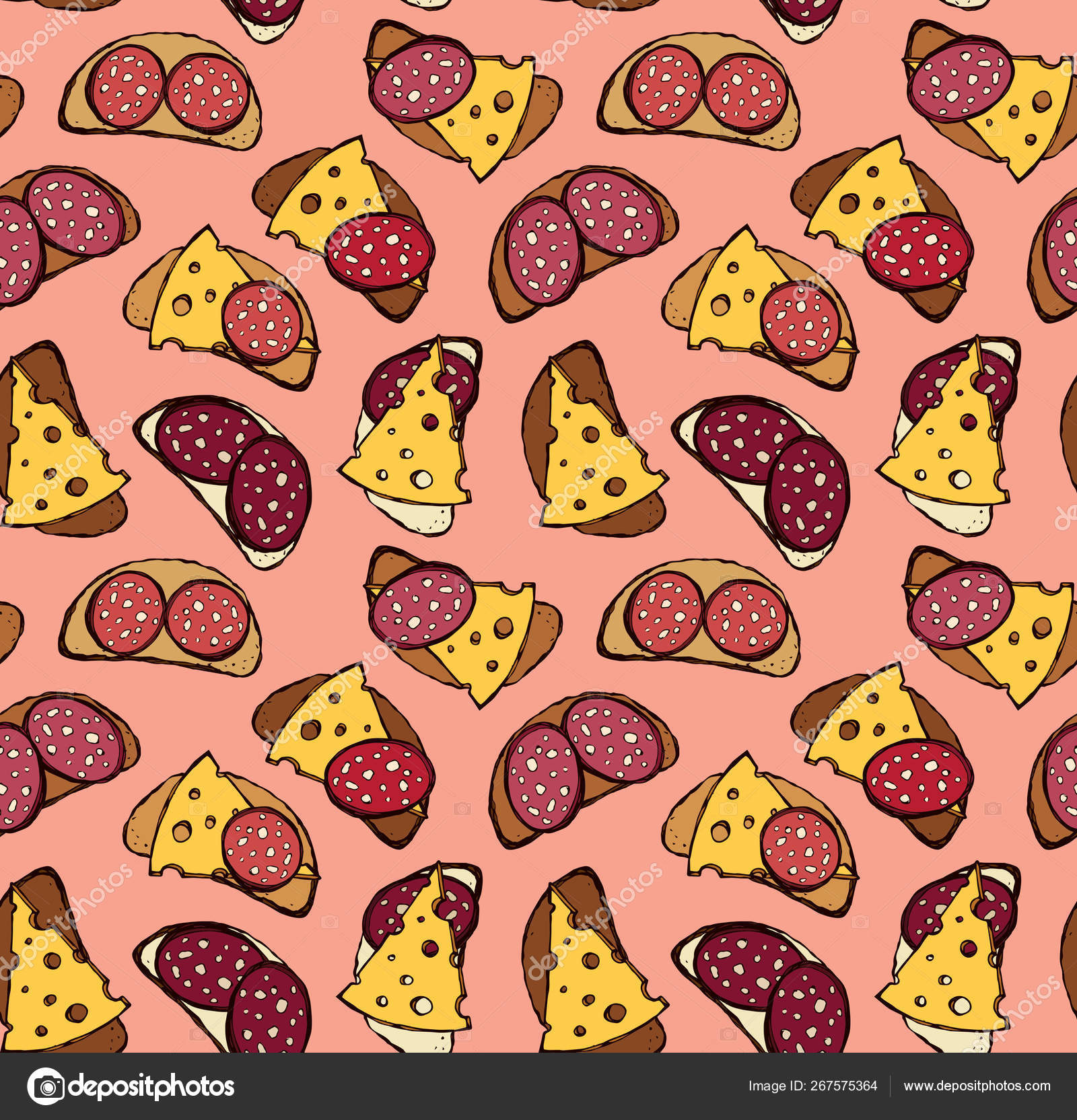 Piece of loaf. Vector pattern Stock Vector Image by ©Marinka #267575364