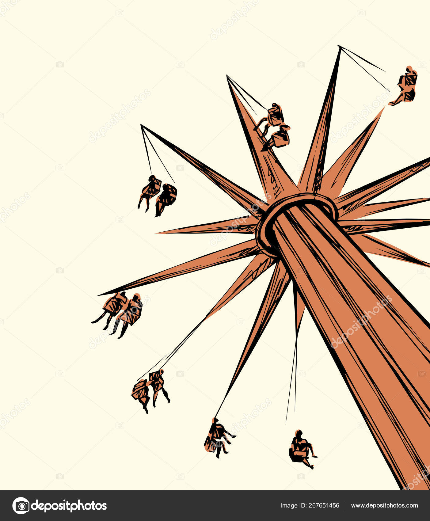 Carousel. Vector drawing Stock Vector Image by ©Marinka #267651456