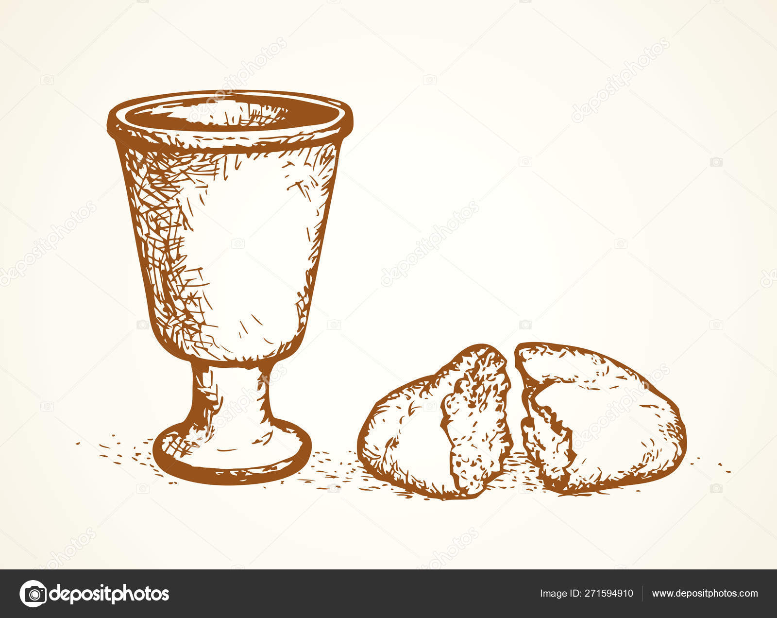 Communion Bread Broken