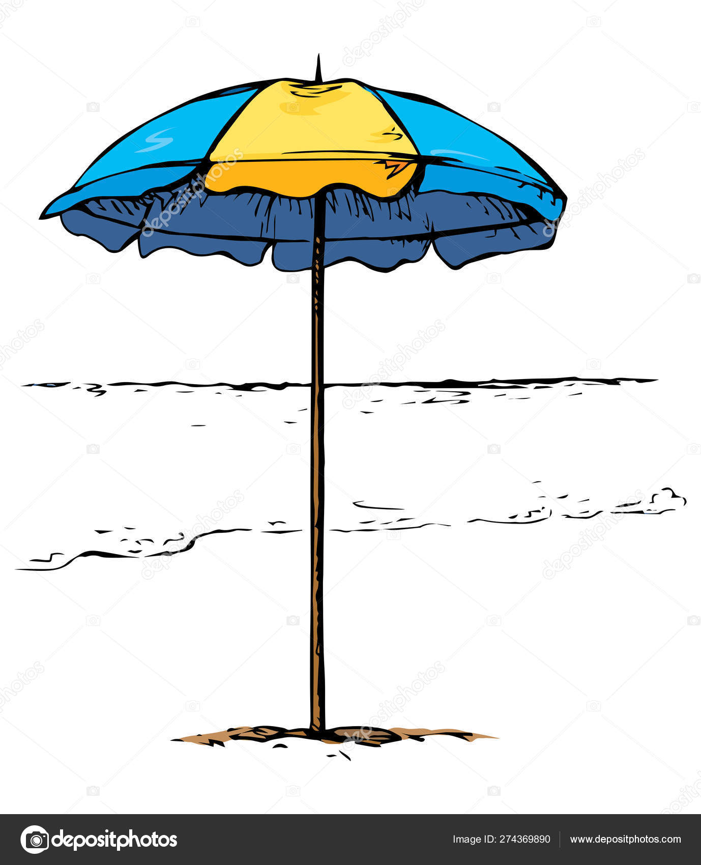 Parasol. Vector drawing Stock Vector Image by ©Marinka #274369890