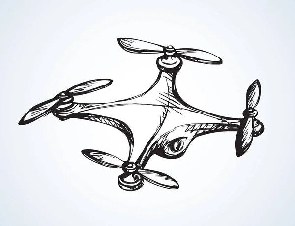 Drone in flight. Vector drawing Stock Vector Image by ©Marinka #280873630