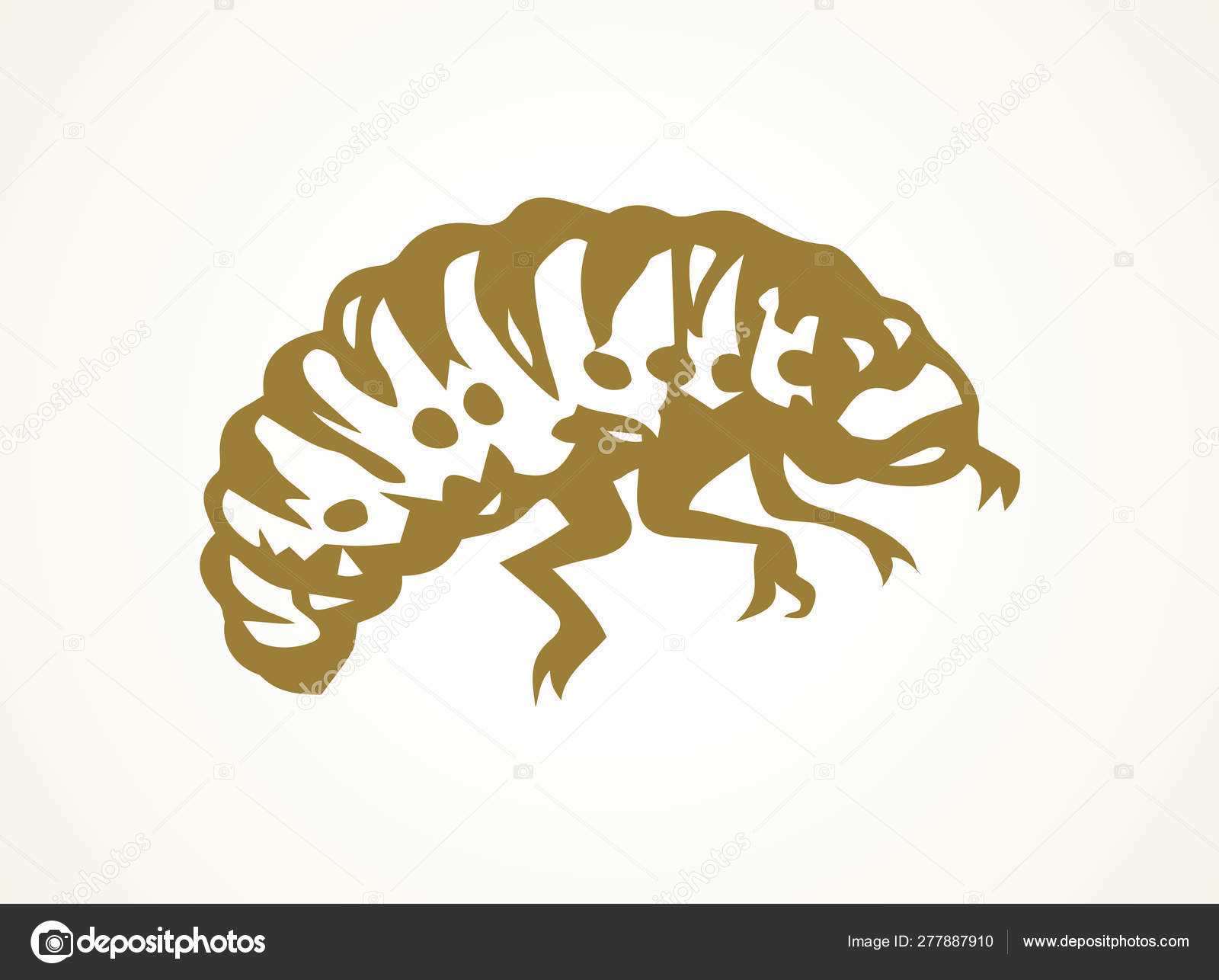 Beetle. Larva. Vector drawing Stock Vector by ©Marinka 277887910