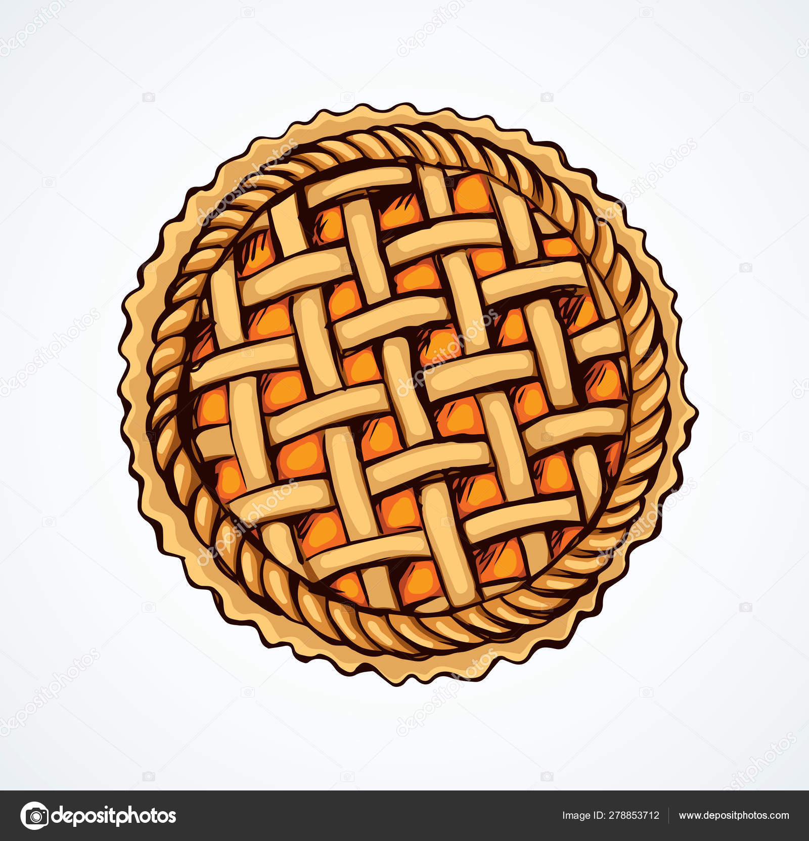 Pie. Vector drawing Stock Vector Image by ©Marinka #278853712