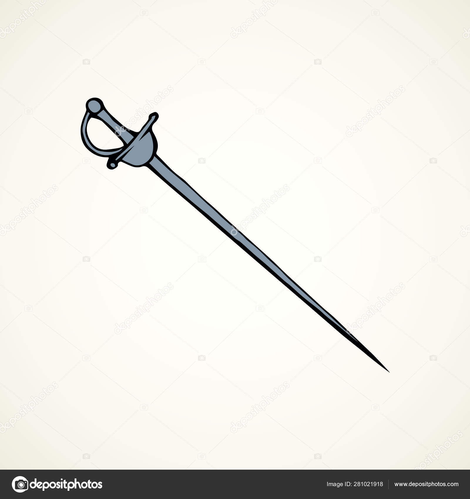 Old Epee. Vector drawing Stock Vector by ©Marinka 281021918