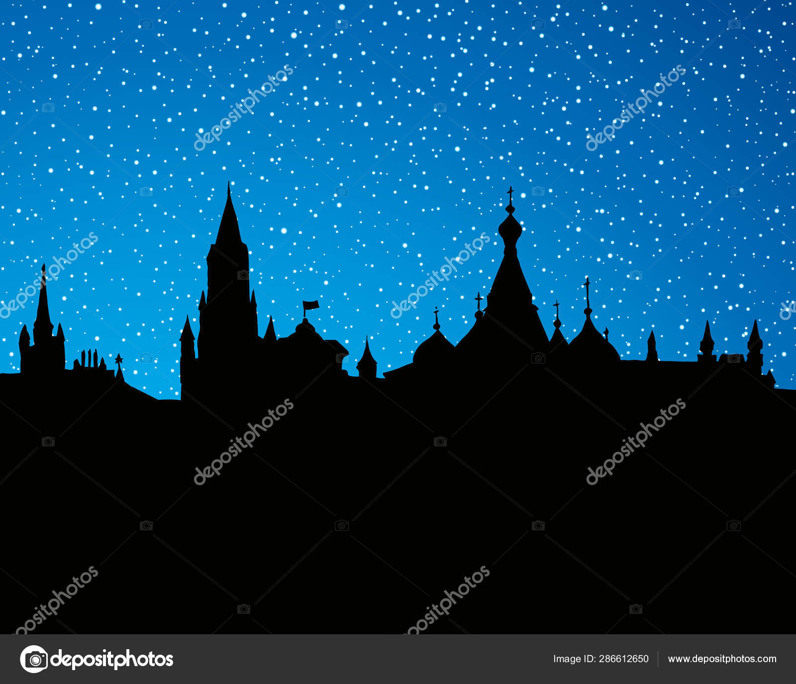 Red Square, Moscow. Vector drawing Stock Vector by ©Marinka 286612650