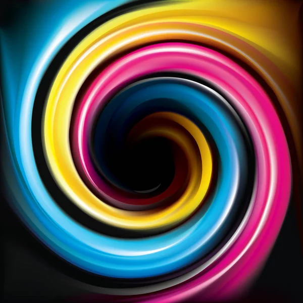 Vector swirl background of primary colors printing process (CMYK Stock ...