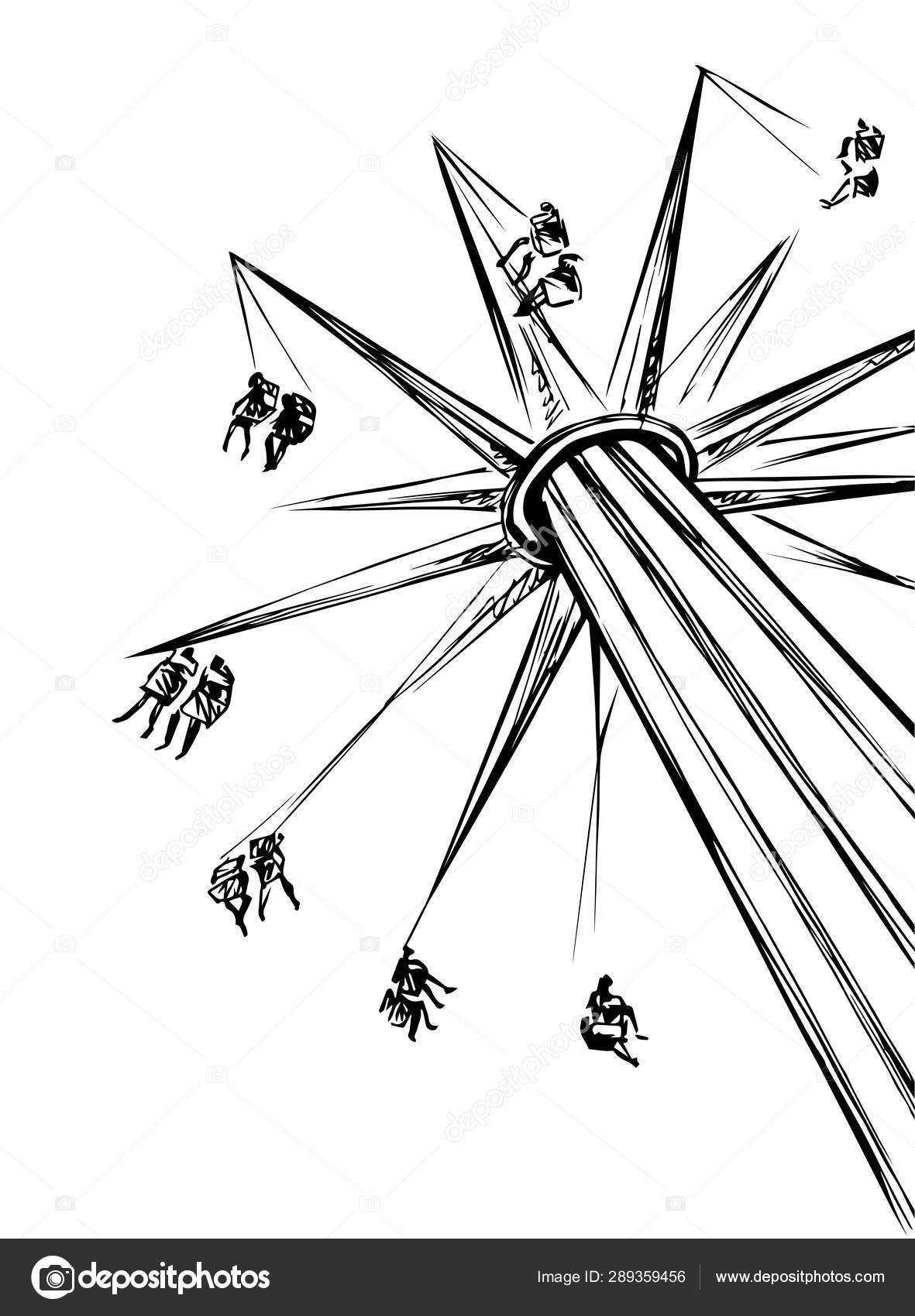 Carousel. Vector drawing Stock Vector Image by ©Marinka #289359456