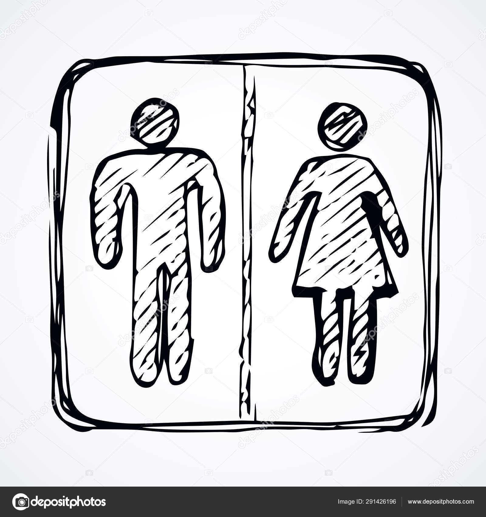 Restroom Symbol Vector Art