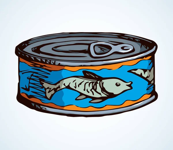 Fish Can. Vector drawing icon Stock Vector Image by ©Marinka #310235982