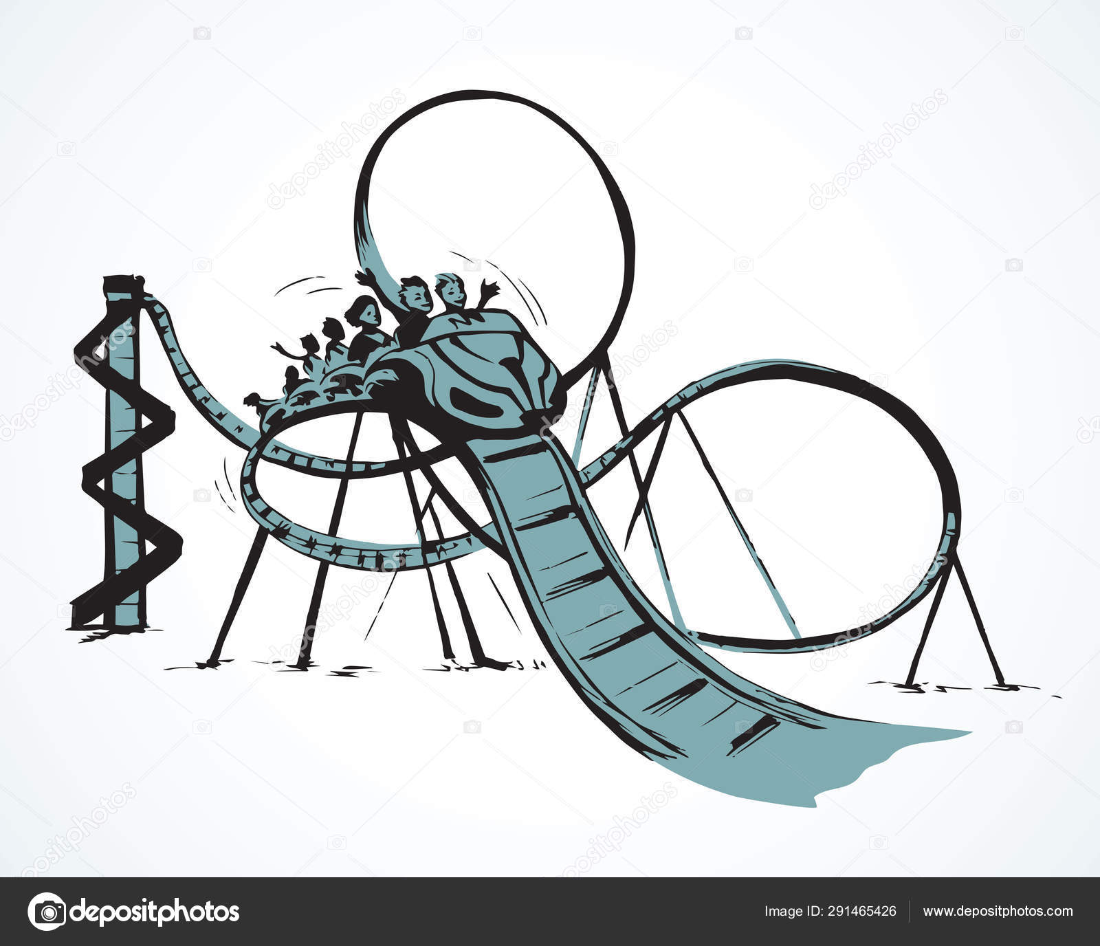 Roller Coaster Drawing