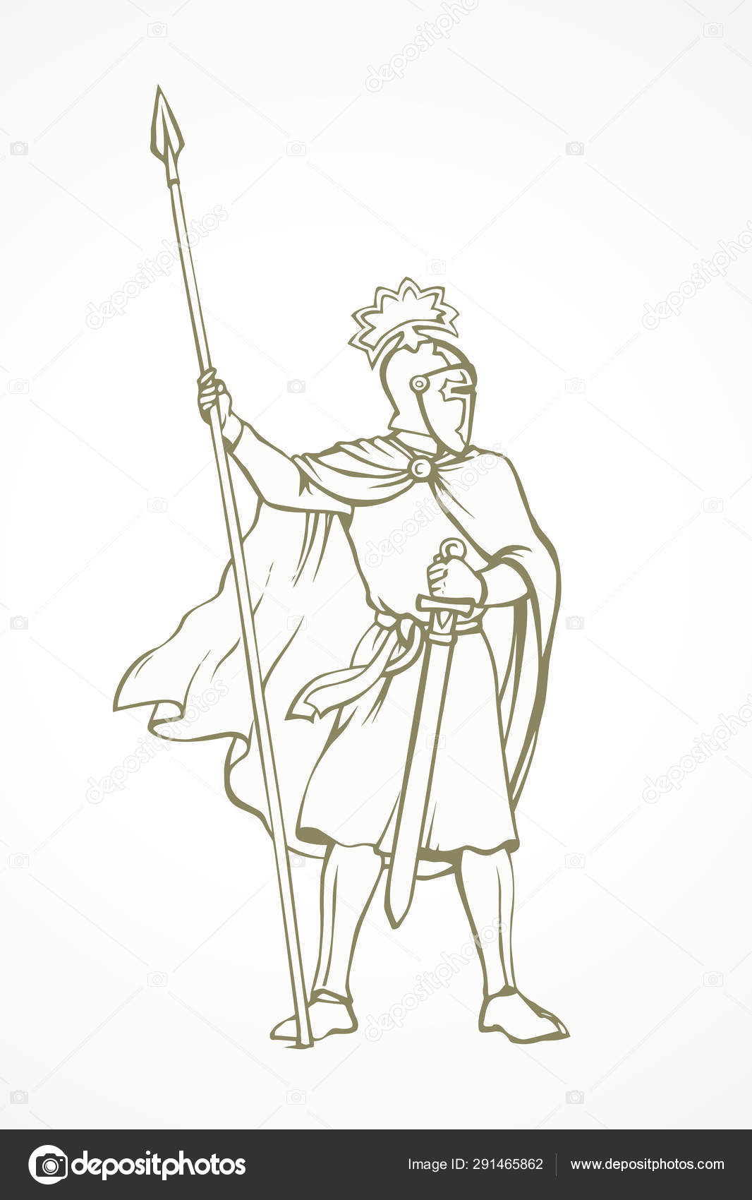 Knight. Vector drawing Stock Vector Image by ©Marinka #291465862