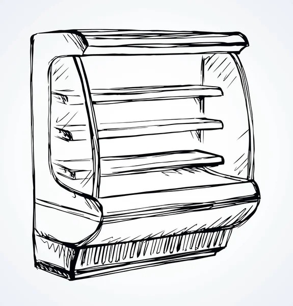 Freezer to store. Vector drawing Stock Vector Image by ©Marinka #315679258