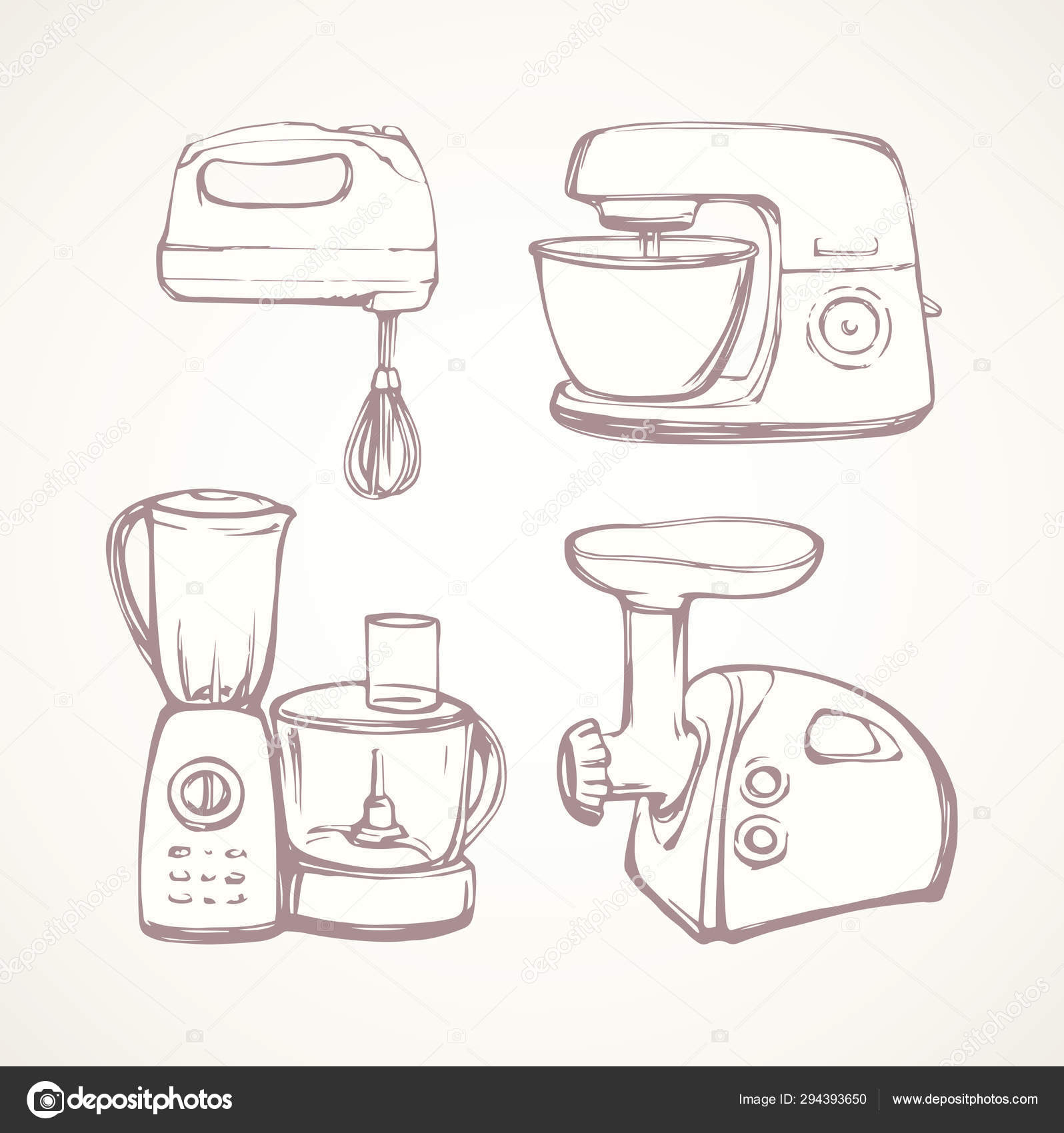 Kitchen Mixer Drawing