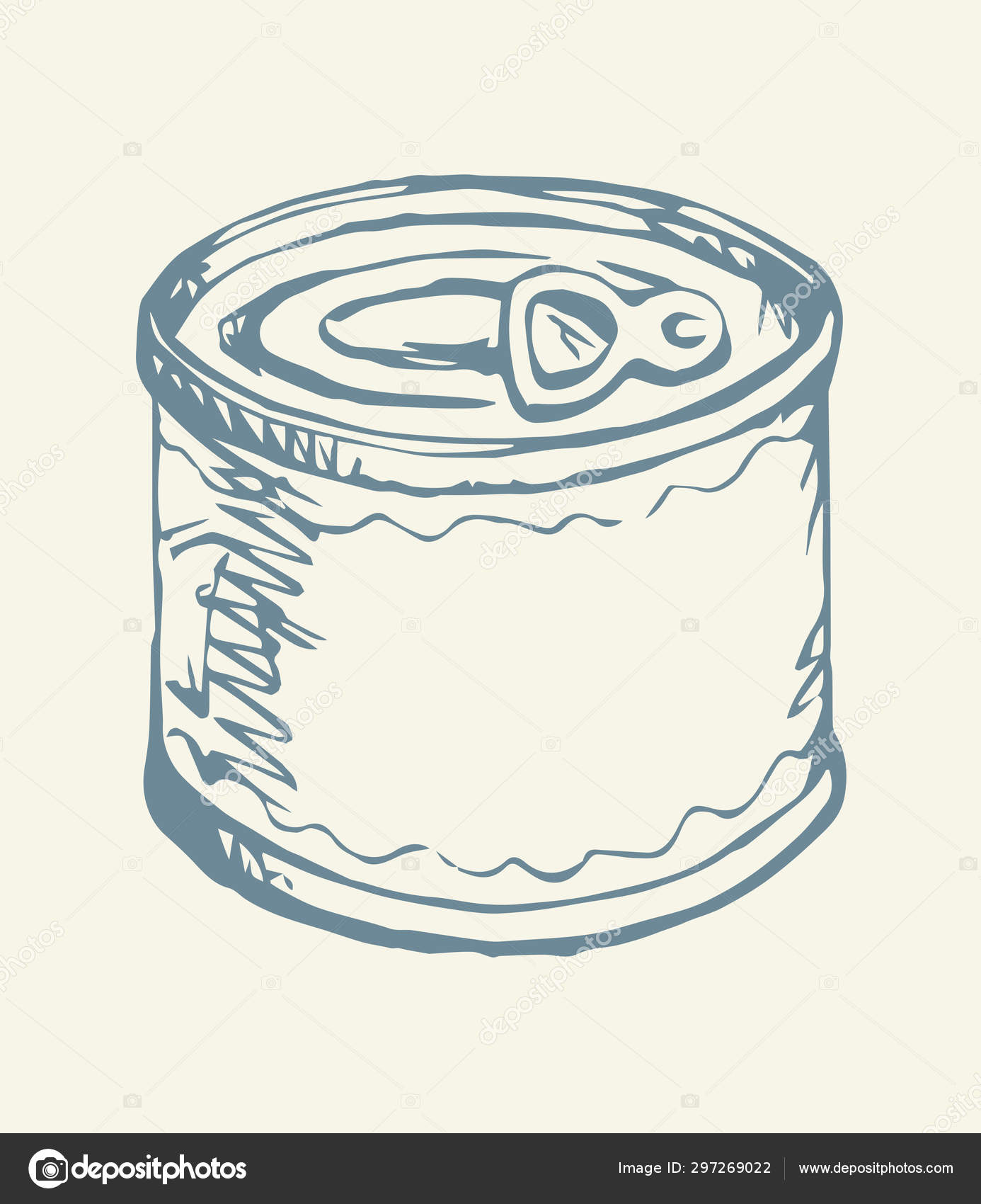 Fish Can. Vector drawing icon Stock Vector Image by ©Marinka #297269022
