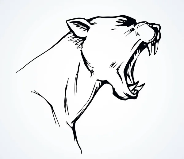 Open mouth. Grin. Vector drawing Stock Vector Image by ©Marinka #313310426