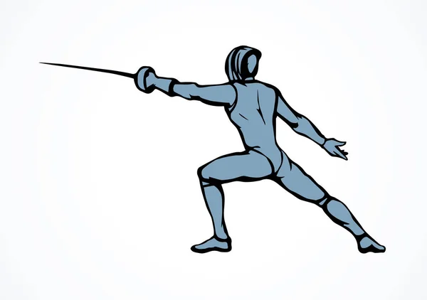 Fencing. Vector drawing ⬇ Vector Image by © Marinka | Vector Stock ...