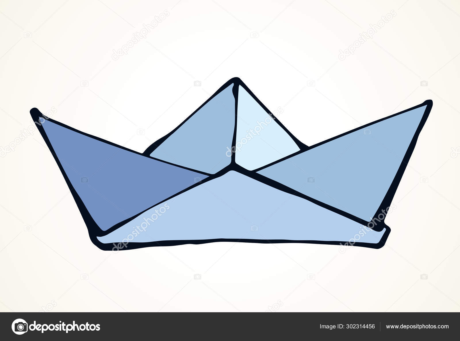 Paper Boat Drawing