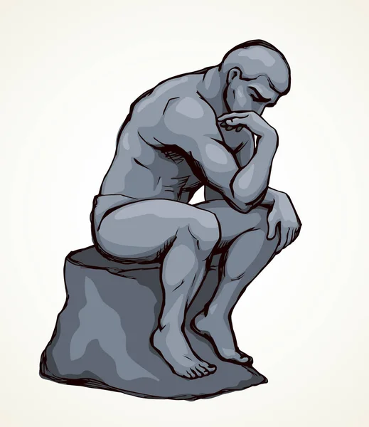 The Thinker Drawing
