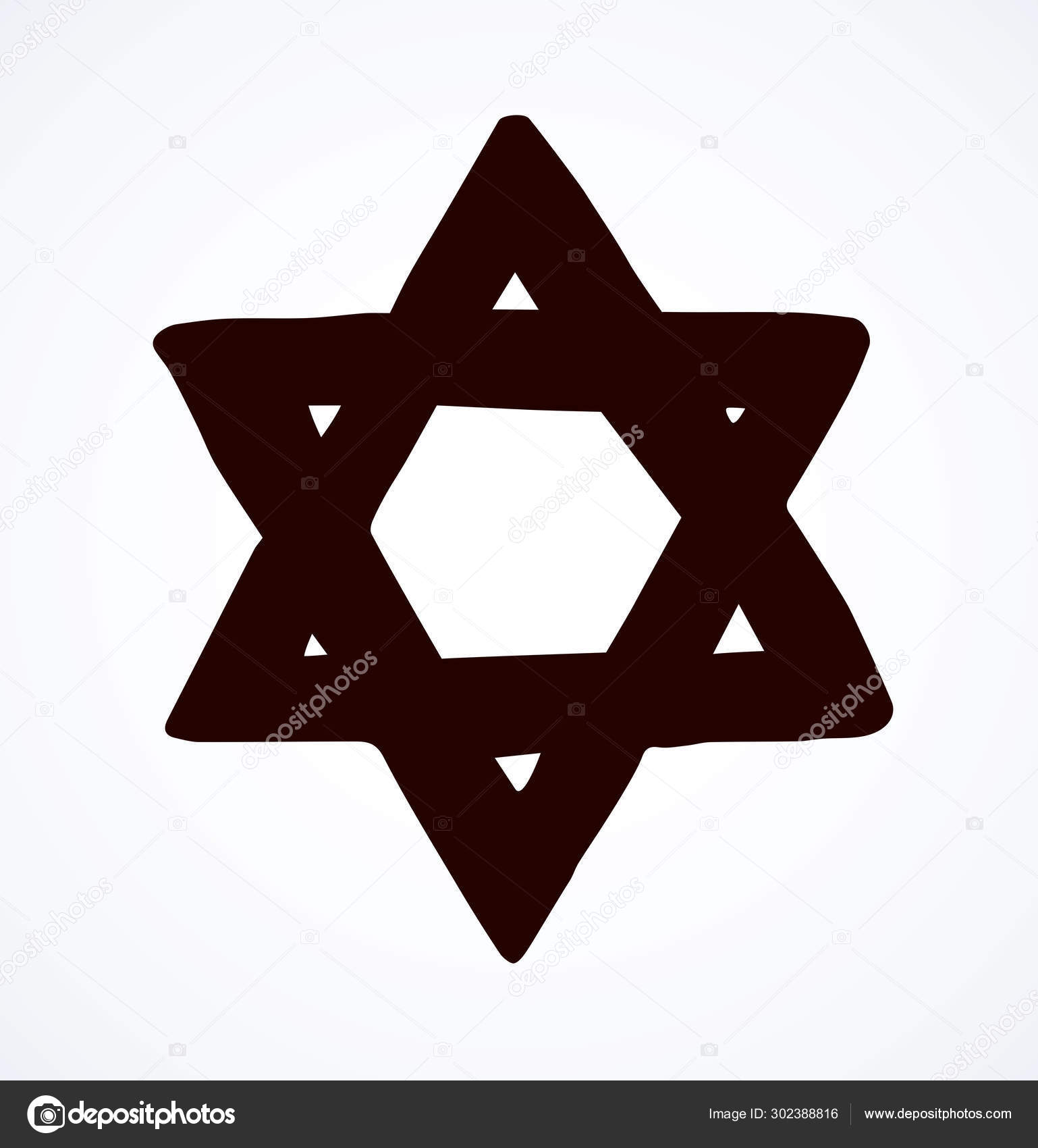 Jewish holiday symbol. Vector drawing Stock Vector by ©Marinka 302388816