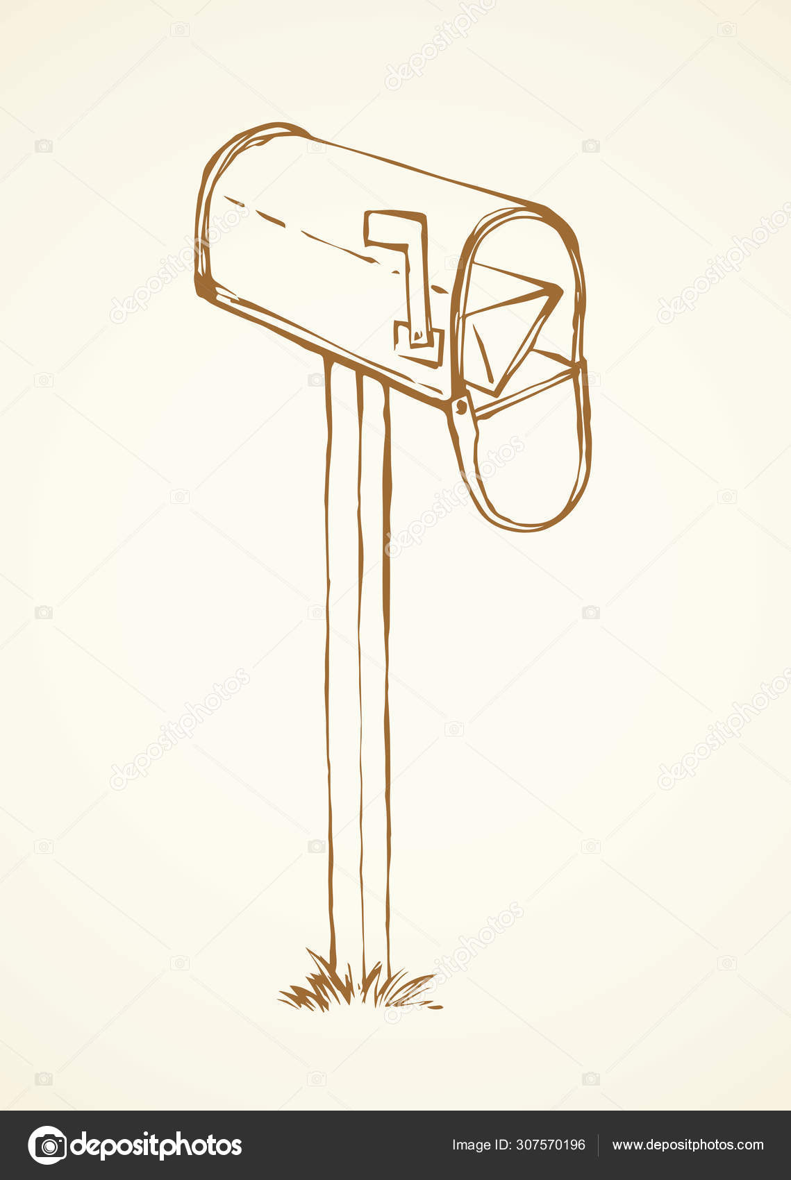 Buzón. Dibujo vectorial Vector de stock por ©Marinka 307570196