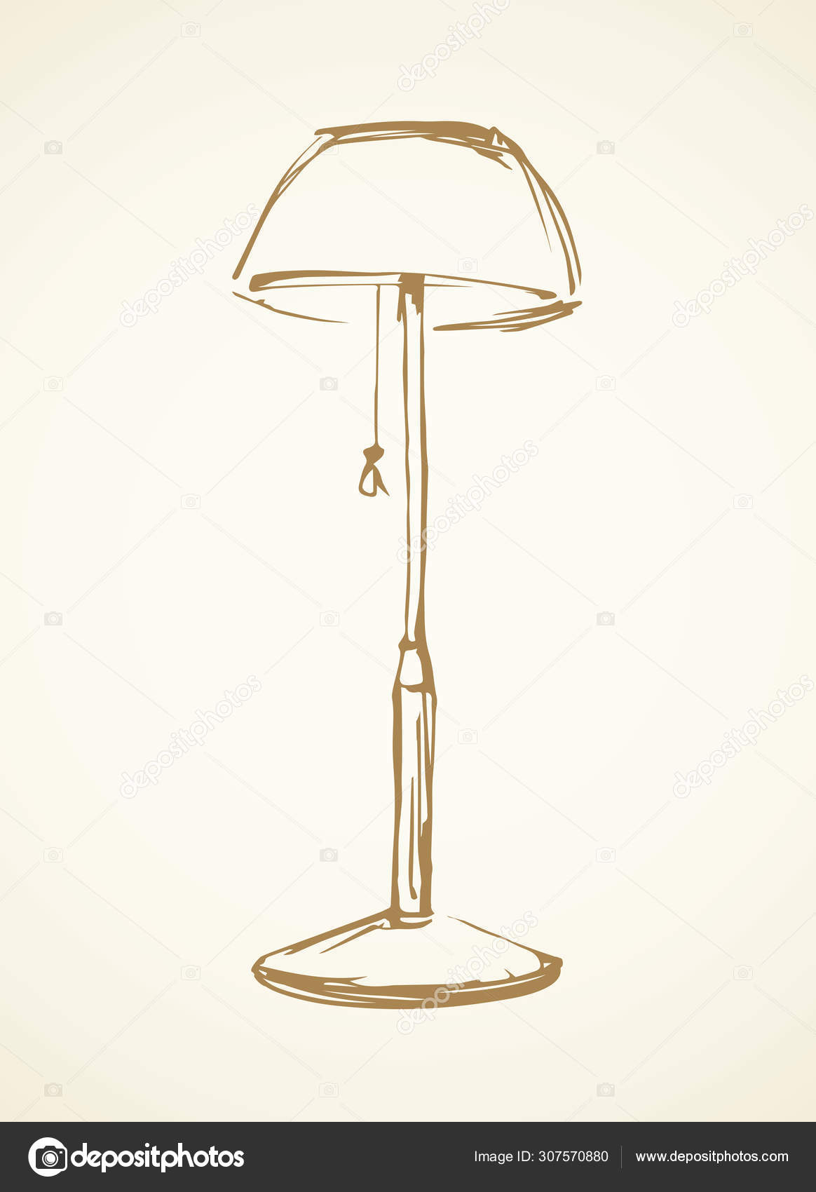 Shade lamp. Vector drawing Stock Vector by ©Marinka 307570880