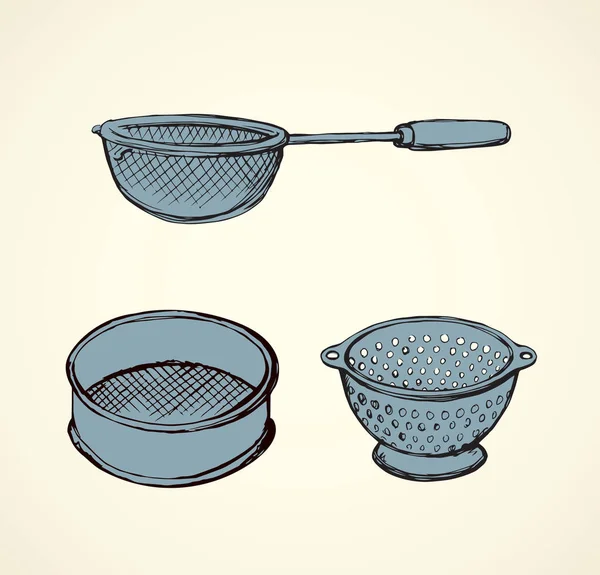 Colander. Vector drawing Stock Vector by ©Marinka 194822018