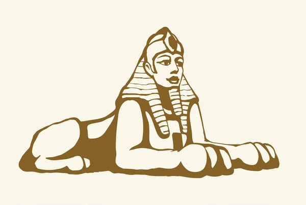 Sfinks Mytisk Skapning Tegning Sfinks