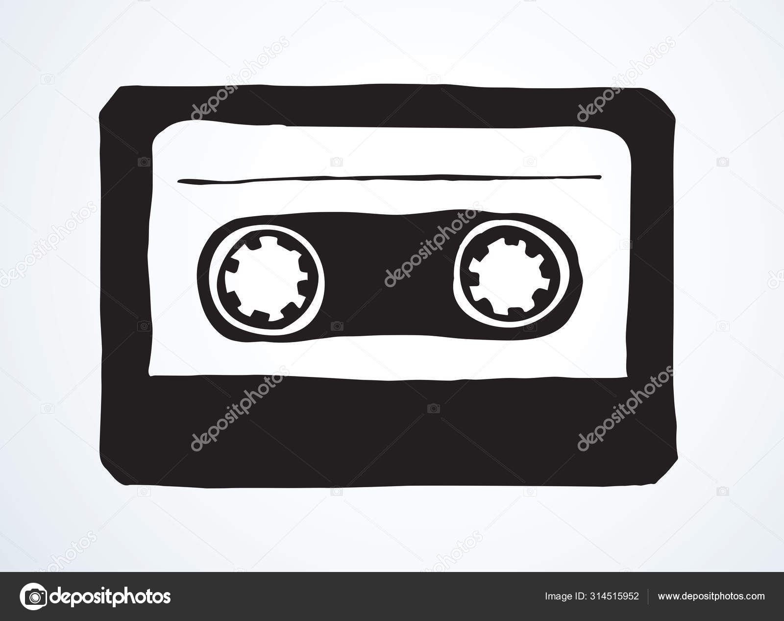 Casete. Dibujo vectorial Vector de stock por ©Marinka 314515952