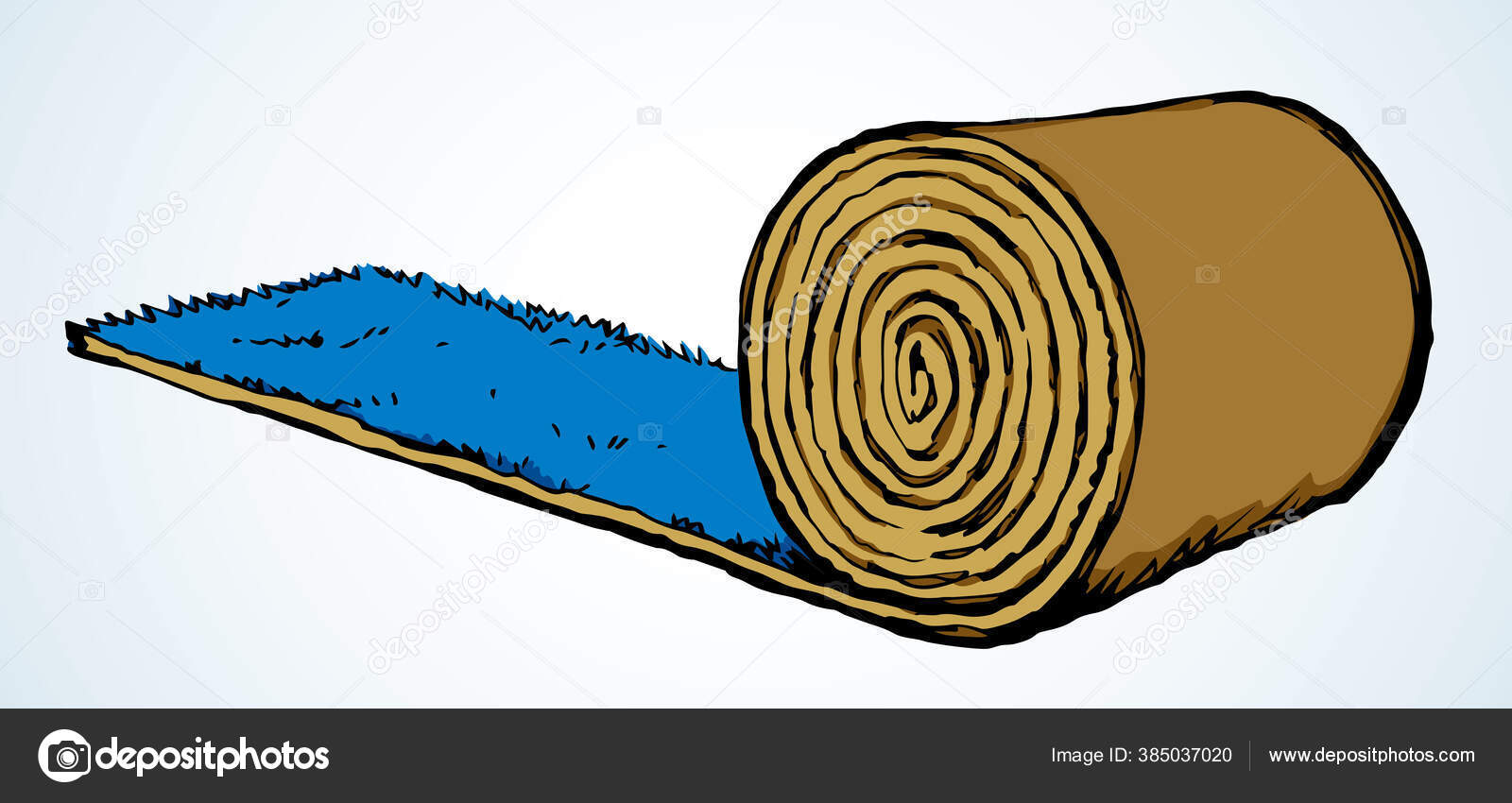 Curl Luxury Cyan Vip Reel Unroll Lay White Paper Text Stock Vector ...