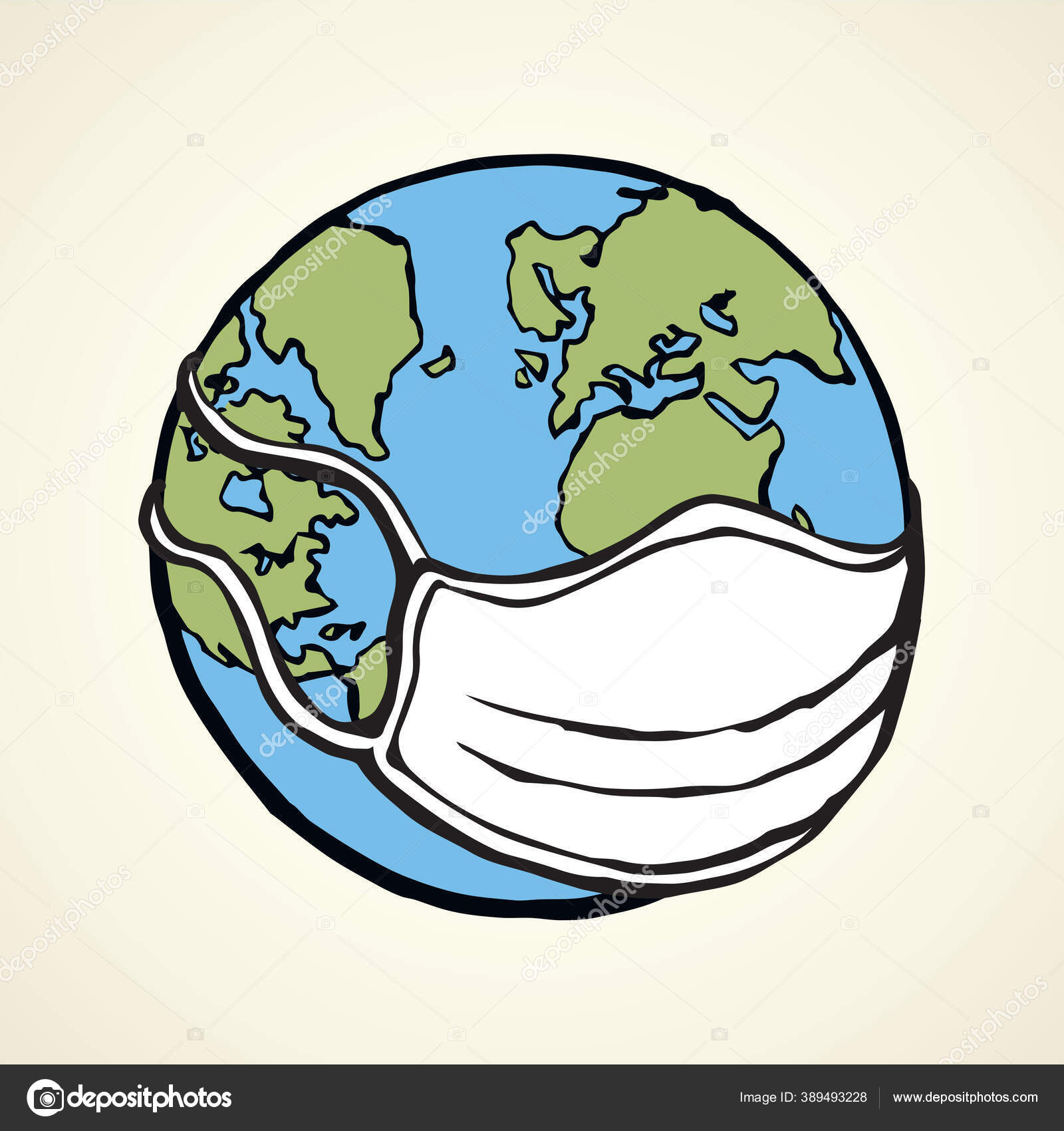 Healthy Clinic Viral Immune Science Eco Hazard Map Attent Alert Stock ...