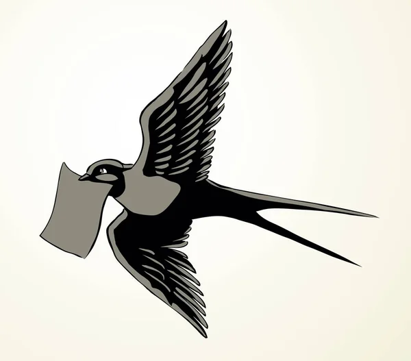 Close View Cute Martlet Set Light Artwork Text Space Backdrop Stock ...