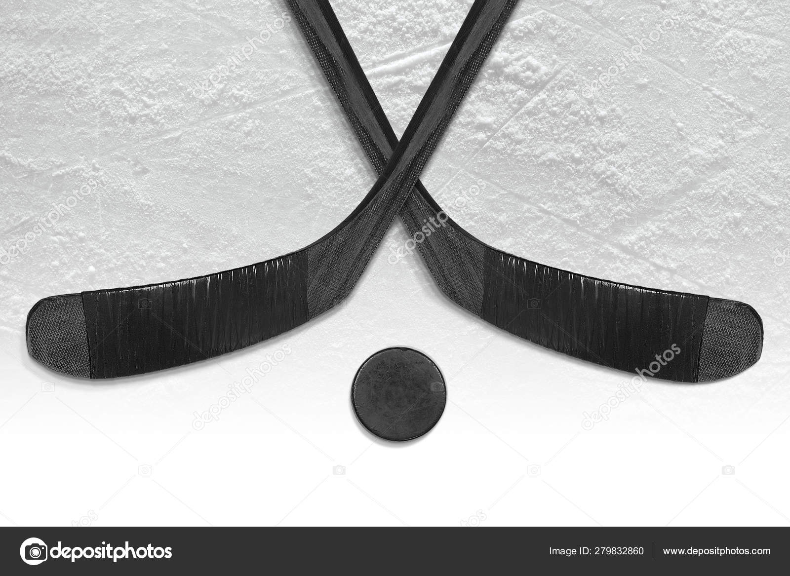 Hockey Puck And Stick Wallpaper
