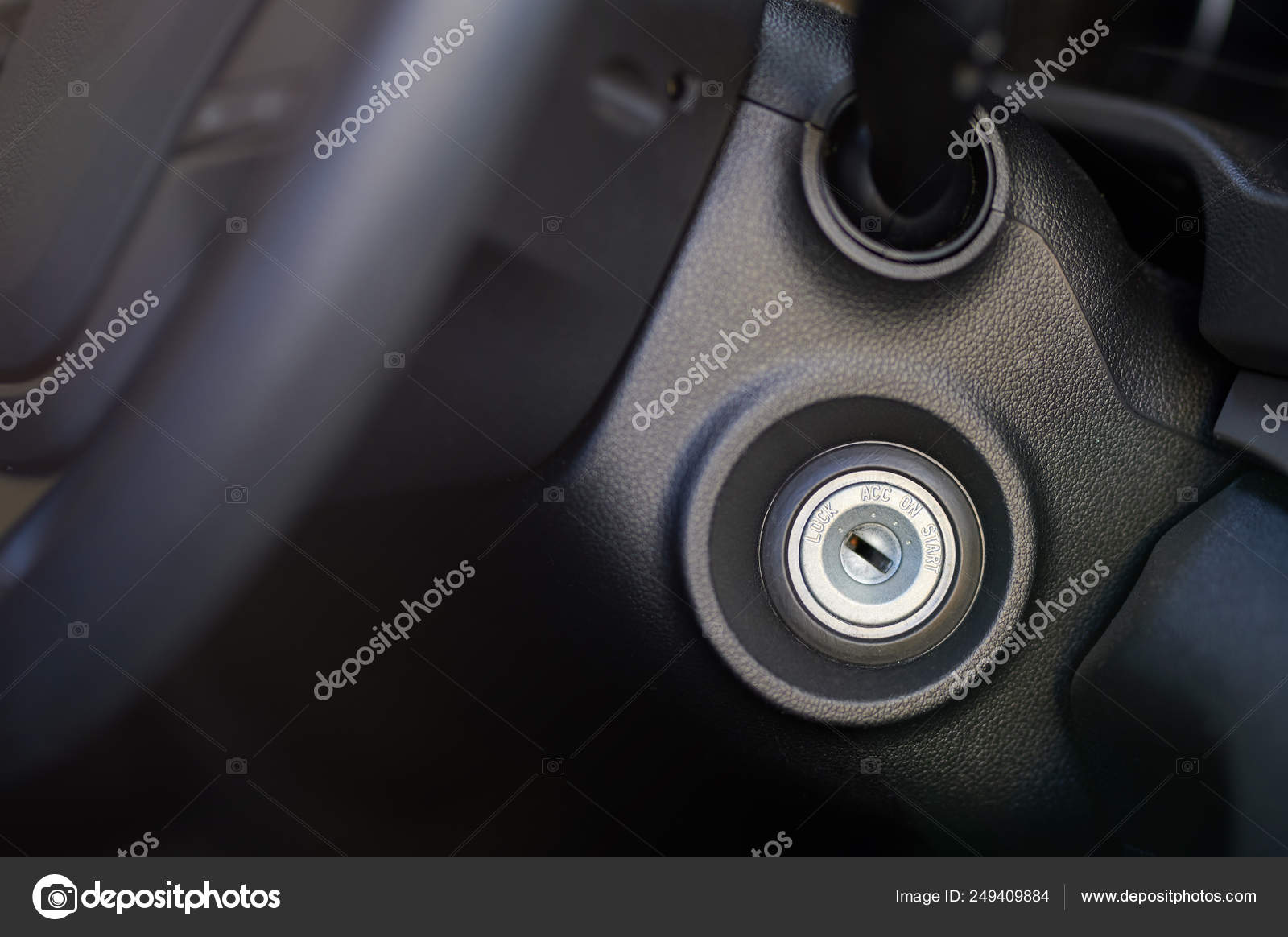 Car key ignition hole — Stock Photo © dimarik #249409884
