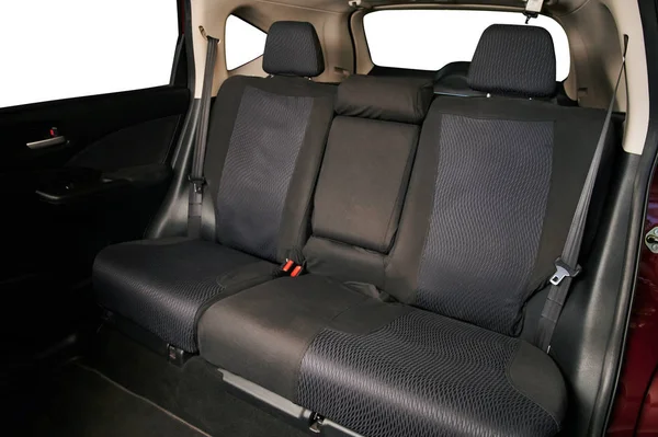 Rear Car Clean Seats Modern Car Side View Isolated — Stock Photo ...