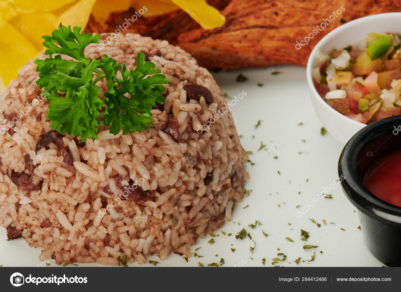 Plate of gallo pinto Stock Photo by ©dimarik 284412486