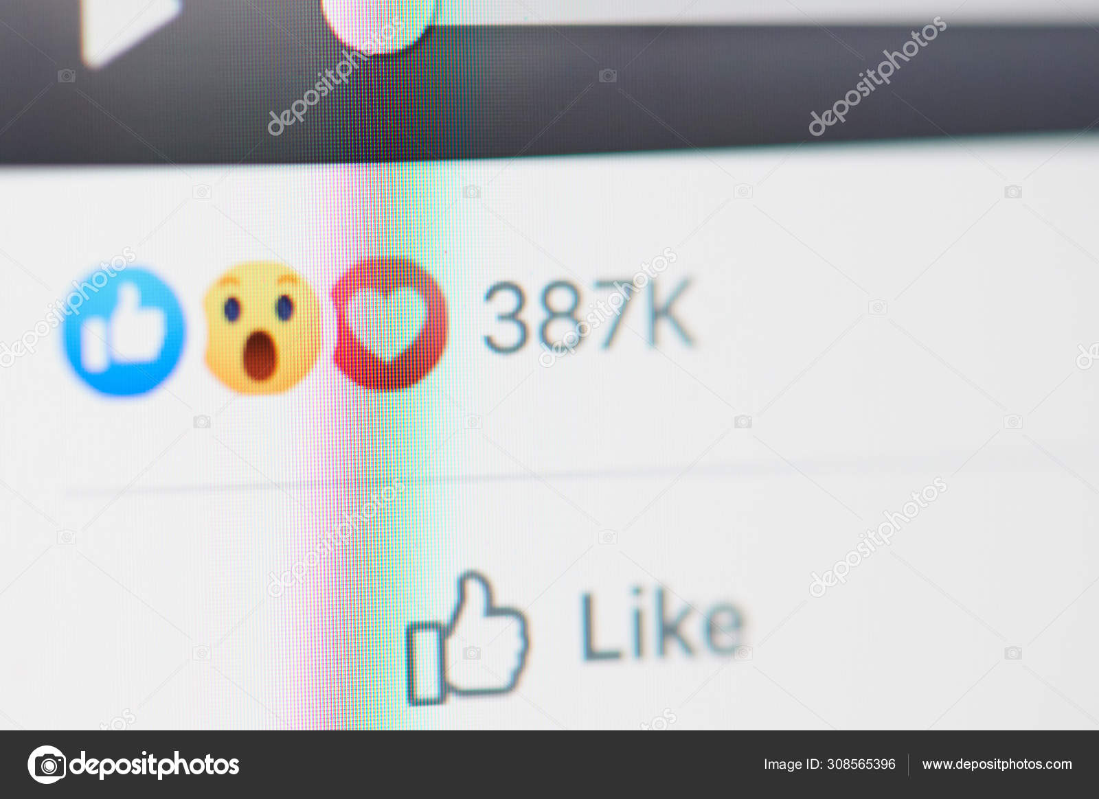 Facebook likes reaction — Stock Editorial Photo © dimarik #308565396