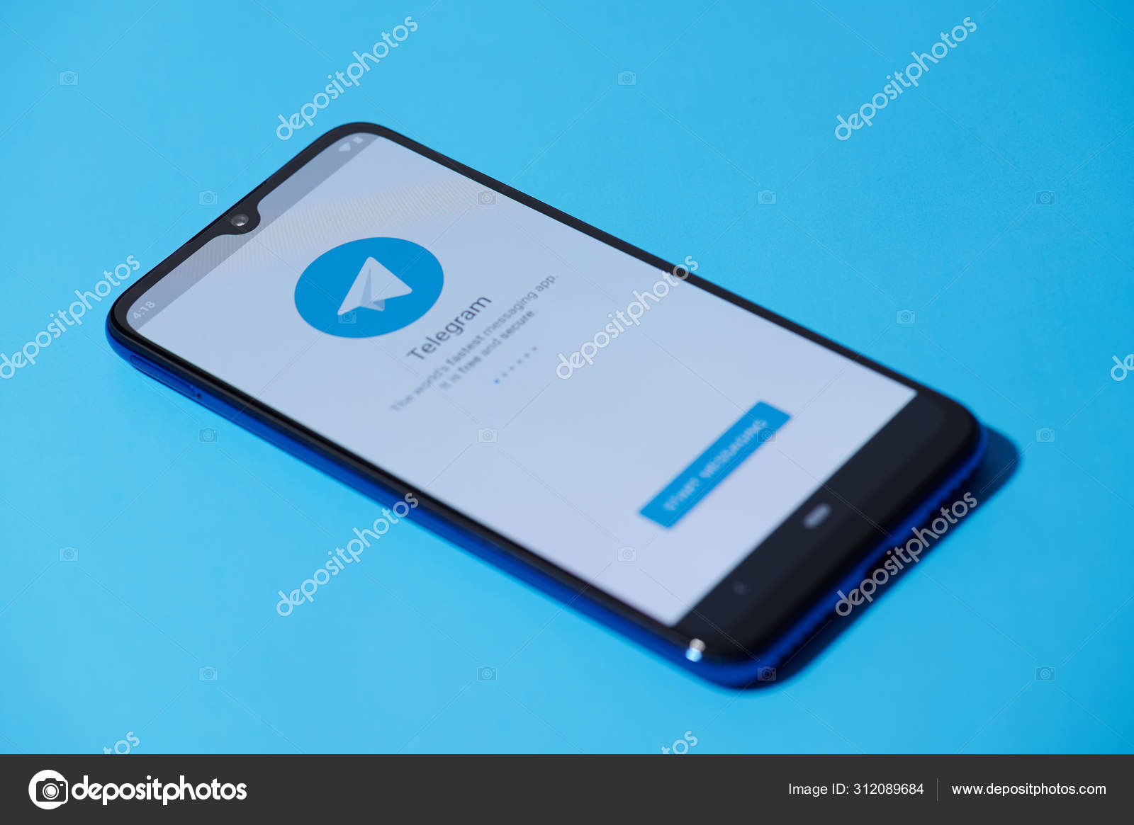 Telegram mobile menu application — Stock Editorial Photo © dimarik ...