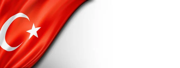 Turkey Flag Illustration Isolated White Concrete Wall Background ...